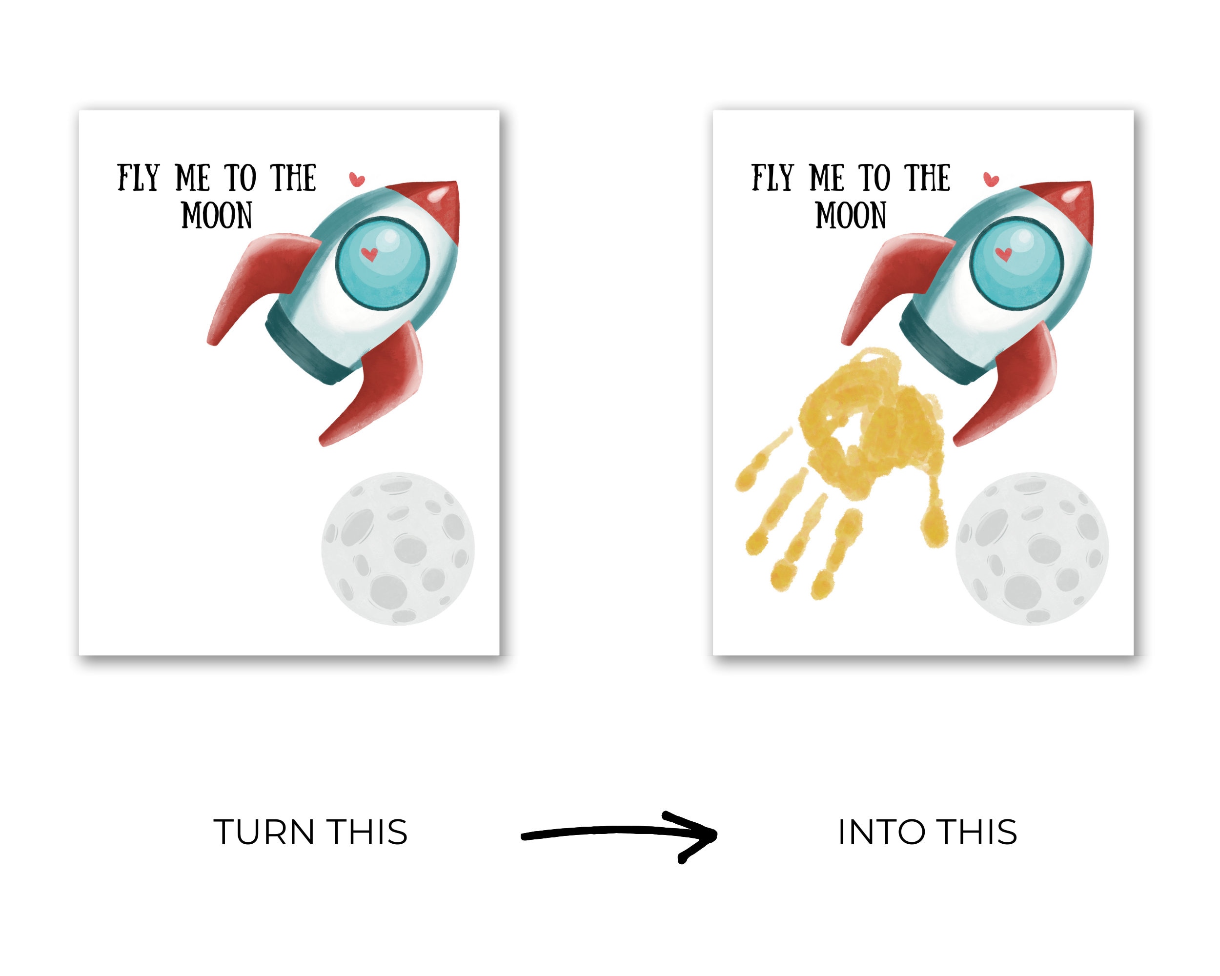 Valentine's Day Handprint Craft, Baby, Preschool Activity, Handprint ...