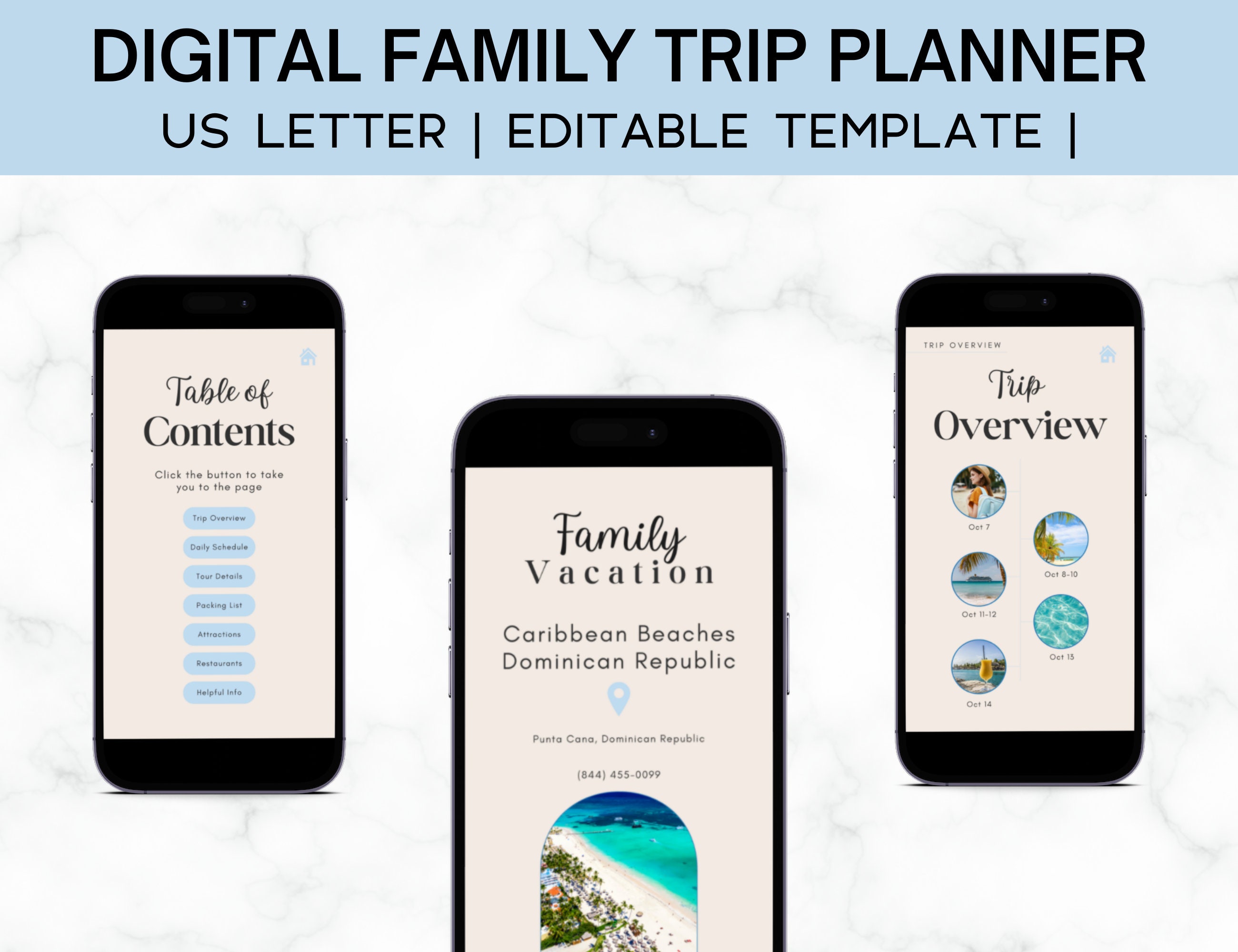 Family Travel Planner Packing List Trip Itinerary Template Trip ...
