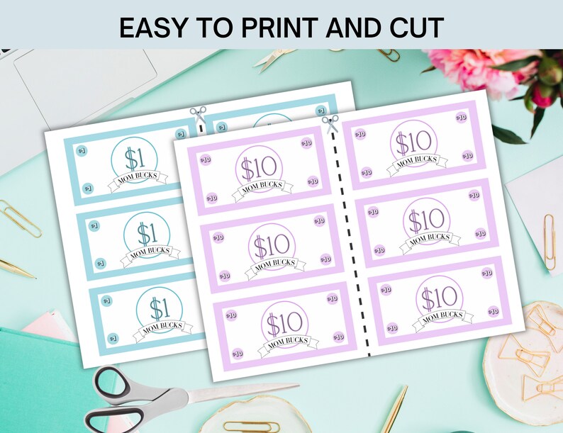 Mom Bucks | Reward Bucks | Excellent Behavior Bucks | Chore Bucks for ...
