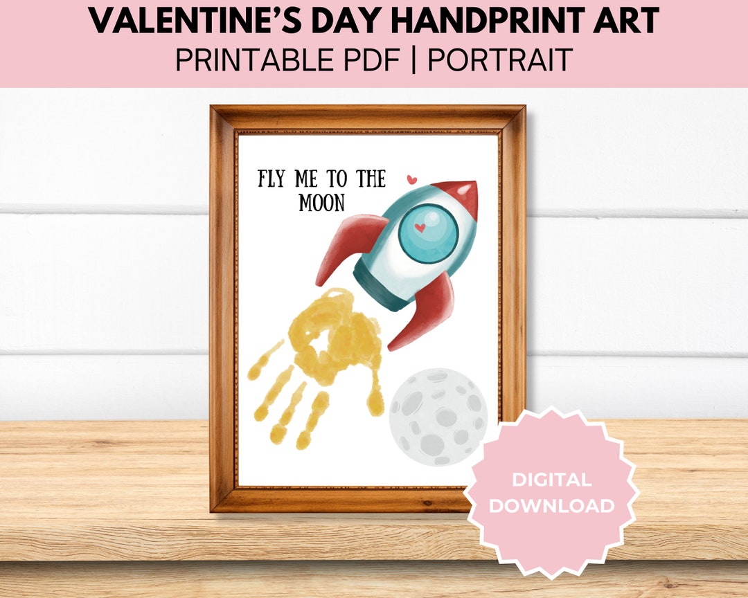 Valentine's Day Handprint Craft, Baby, Preschool Activity, Handprint ...