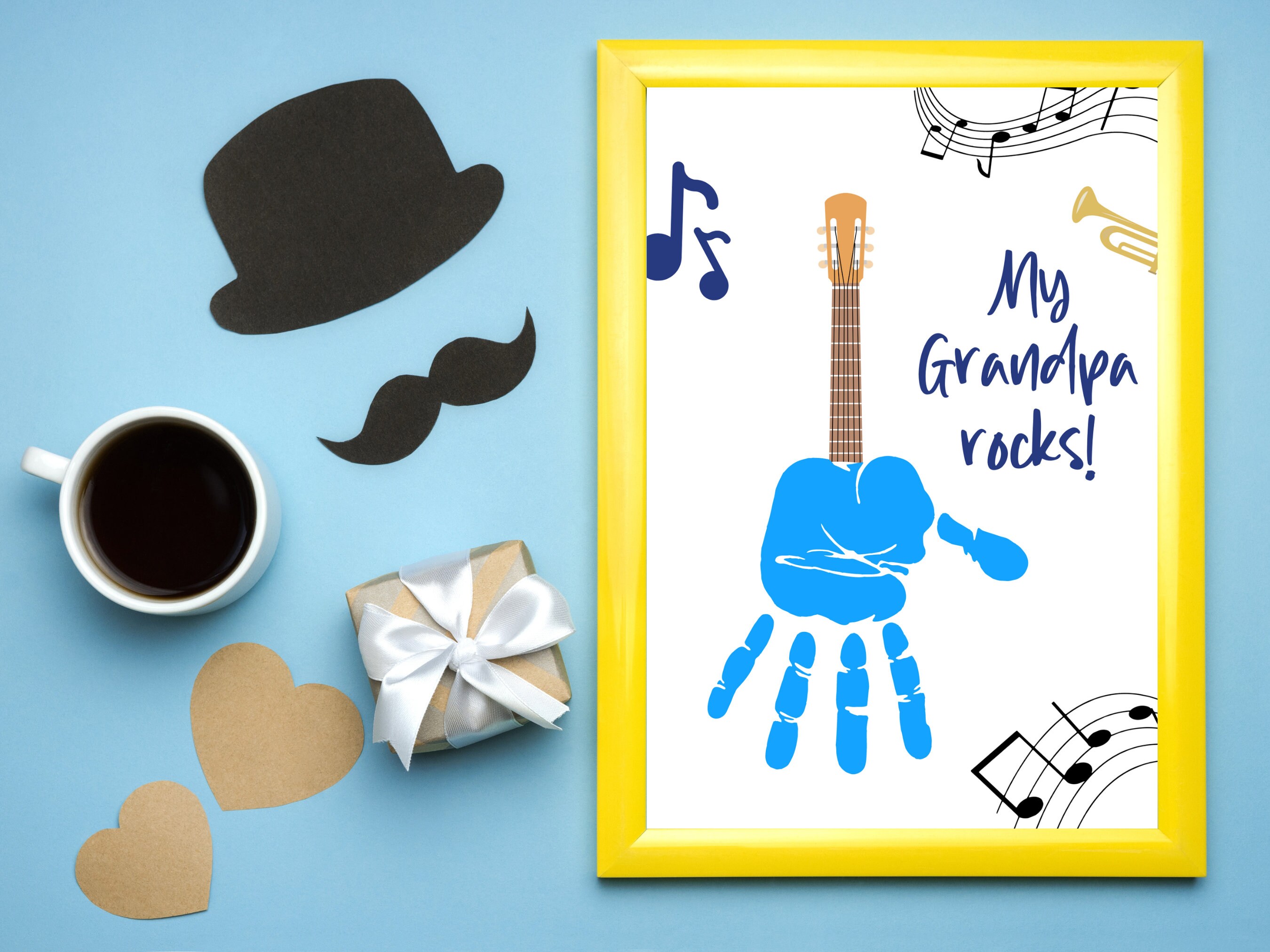 Father's Day Handprint Art | Handprint Craft for Kids | Toddler Father ...