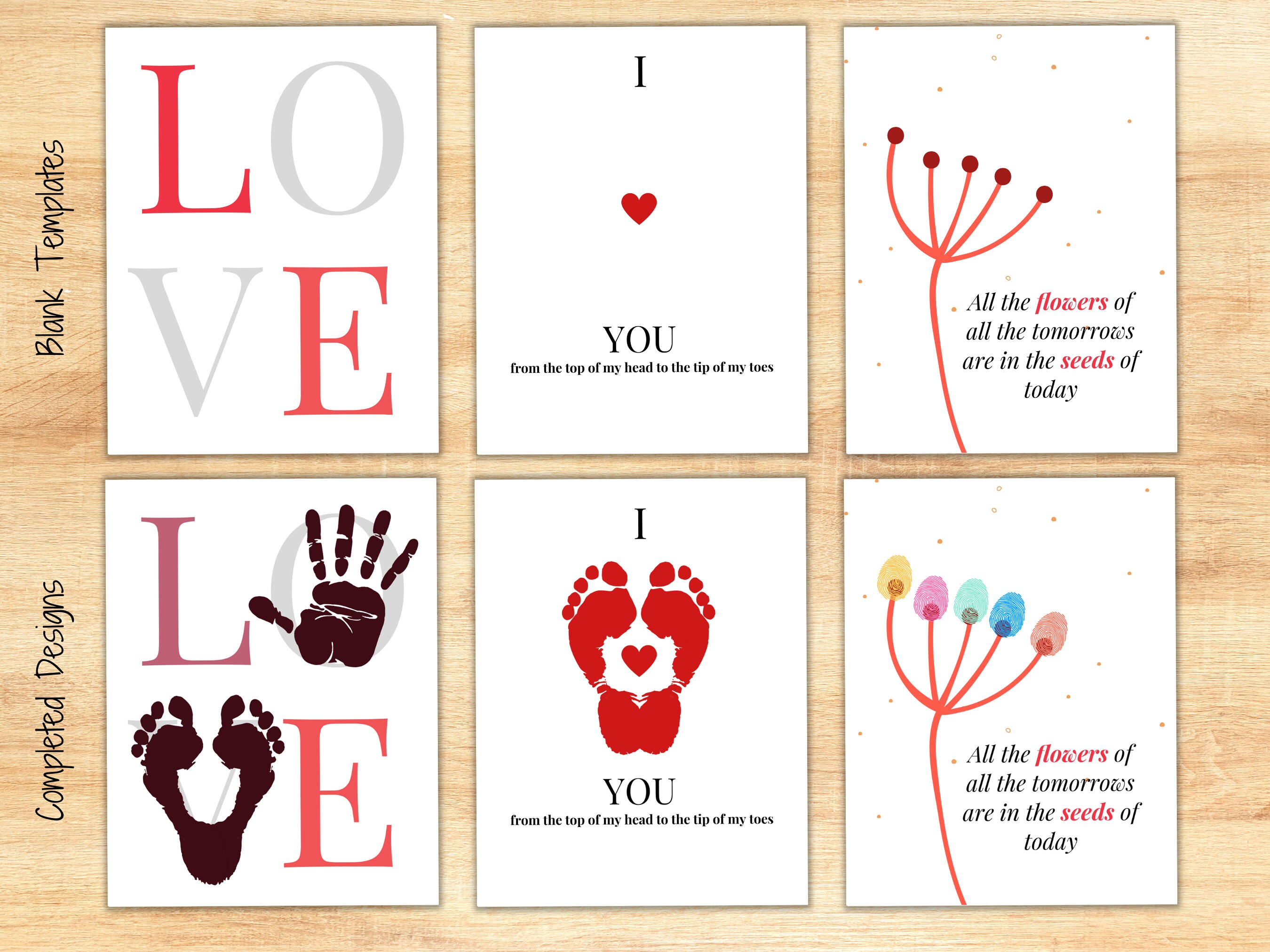 Valentine's Day Footprint Craft |handprint Art | Handprint Keepsake ...