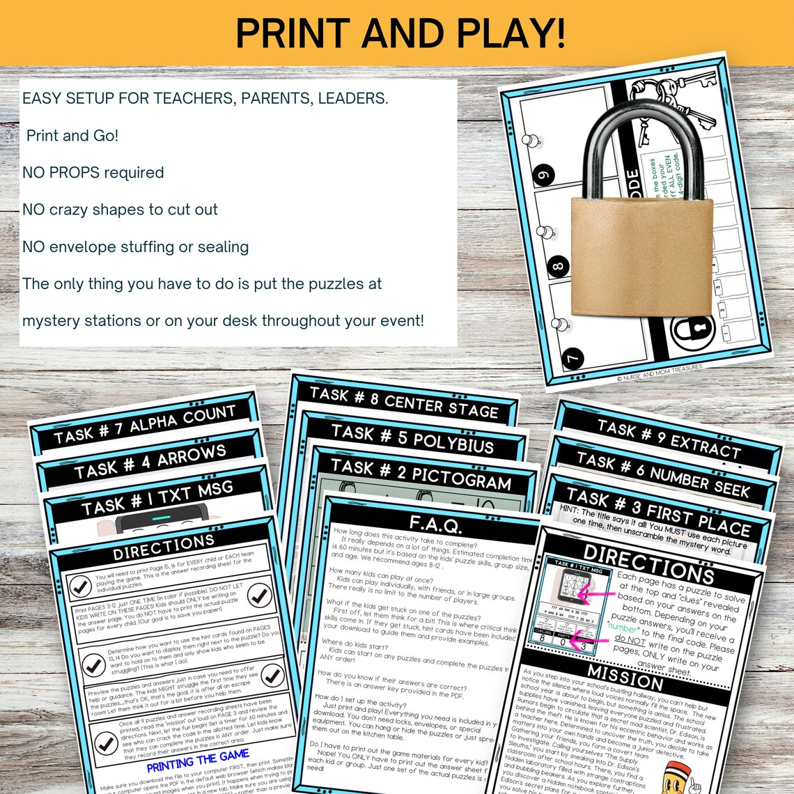 Back to School Escape Room for Kids | Birthday Party Games | Family ...