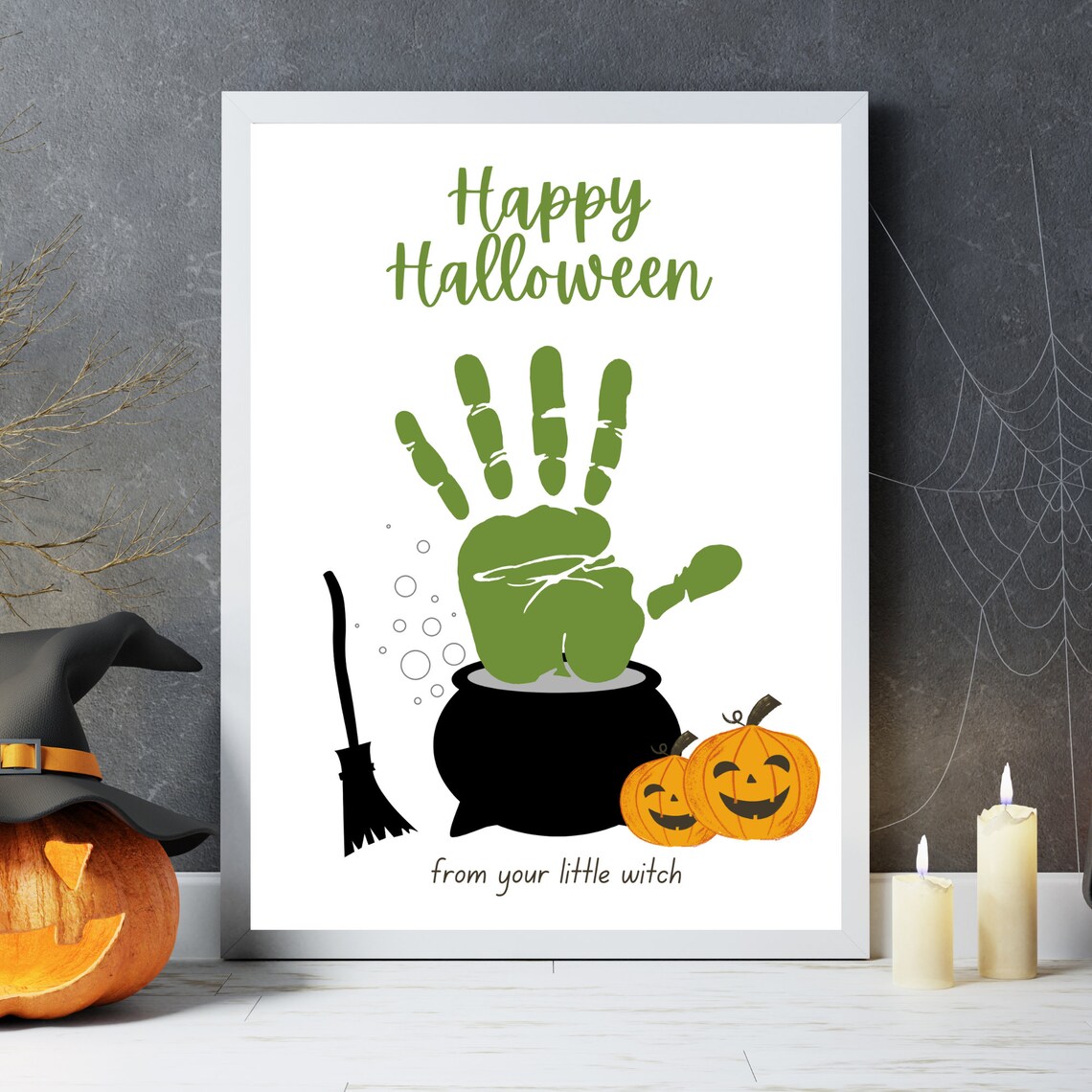Halloween Handprint Preschool Kindergarten 1st Grade Craft Fall ...