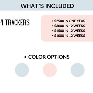 12 Week and 1 Year Savings Challenge | Printable Savings Goal ...