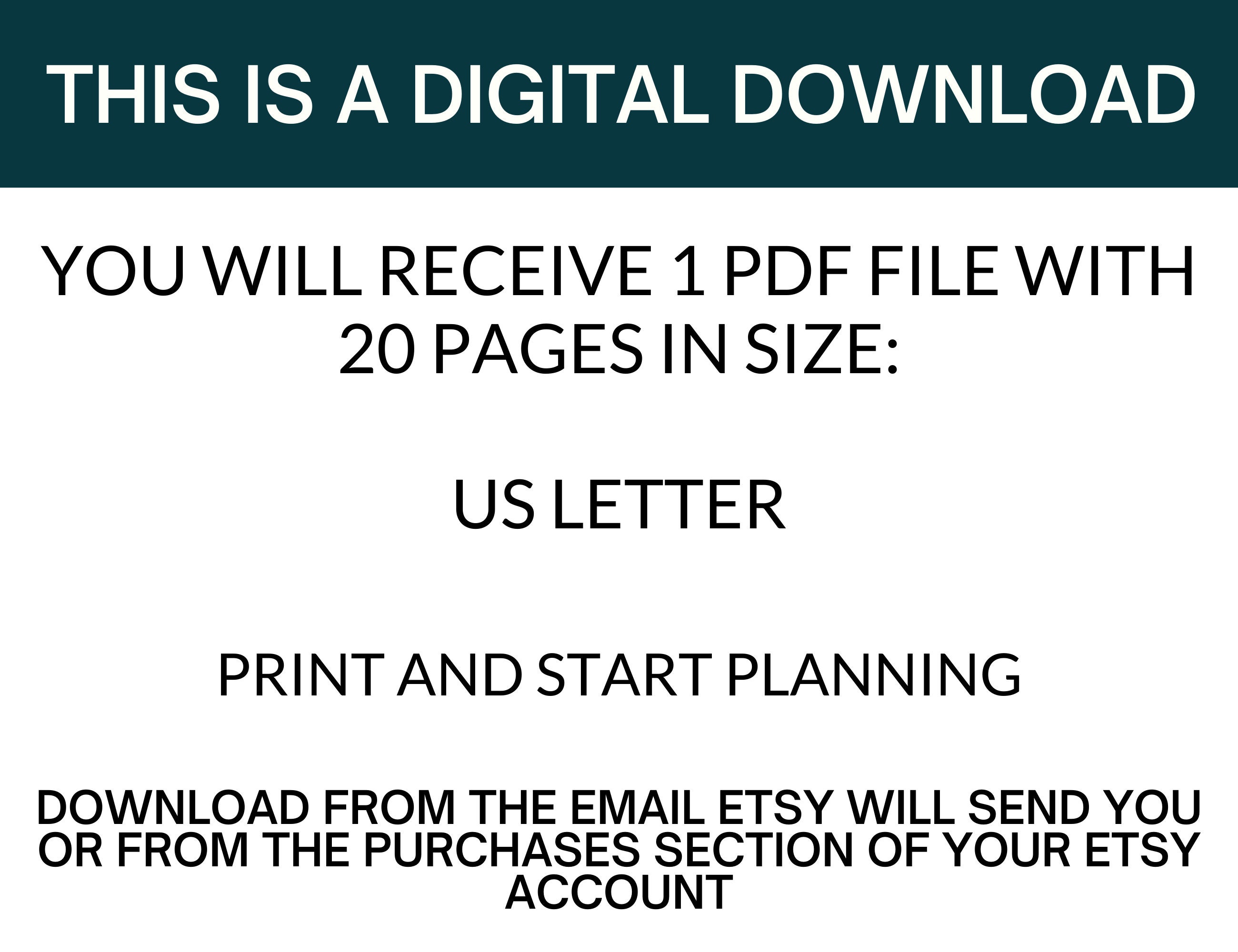 2023 FILLABLE PDF Planner - Etsy