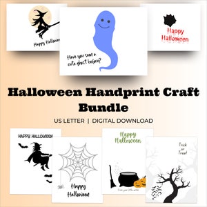Halloween Handprint Preschool Kindergarten 1st Grade Craft | Fall ...