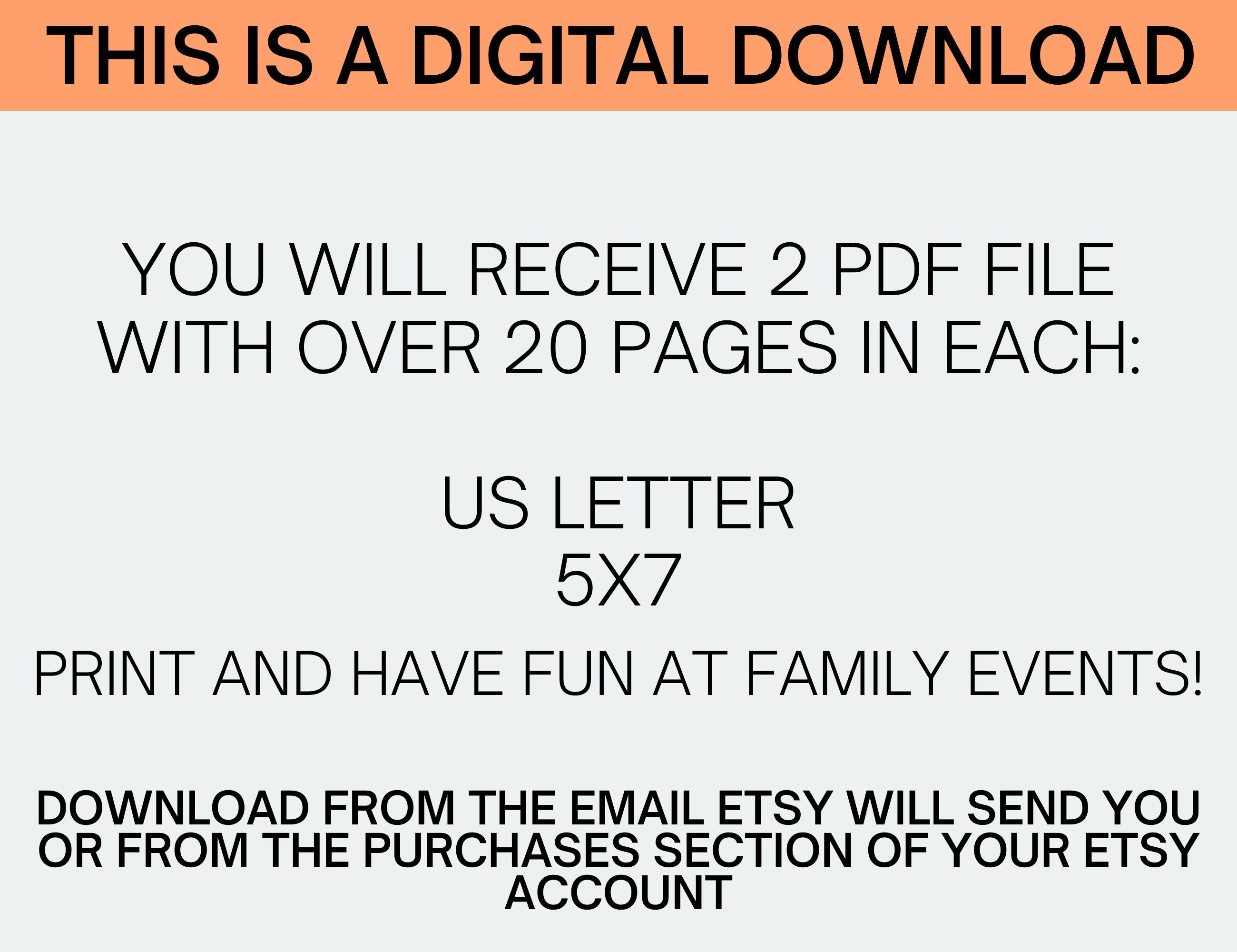 15 Complete Thanksgiving Game BUNDLE, Thanksgiving Printable Games ...