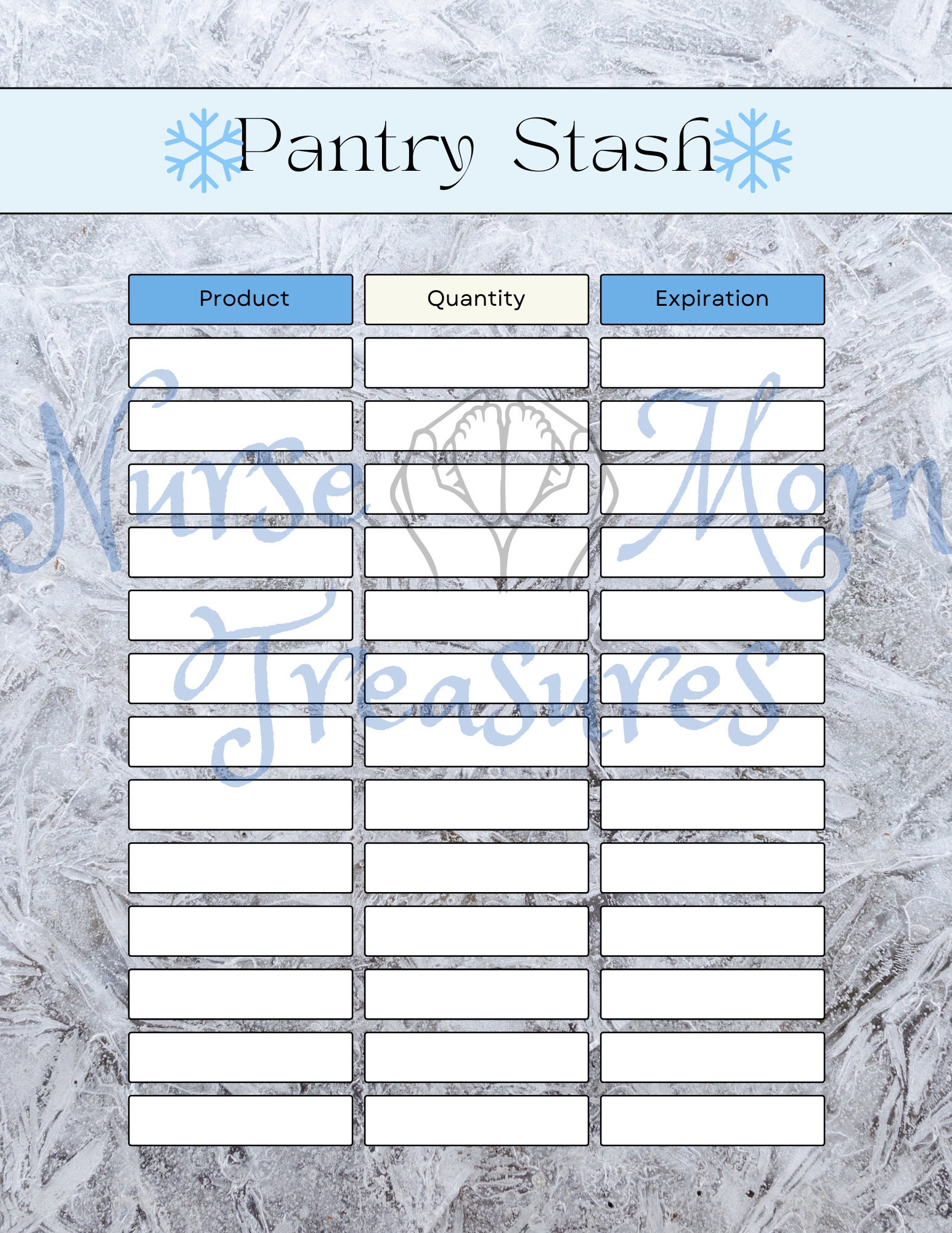 Winter Colorful Meal Planner Printable, Meal Tracker, Menu Plan & Prep ...