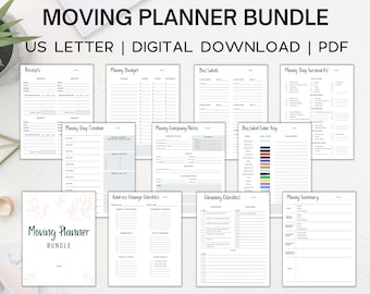 Moving Template | Moving Planner Kit | Moving Planner Bundle Printable ...