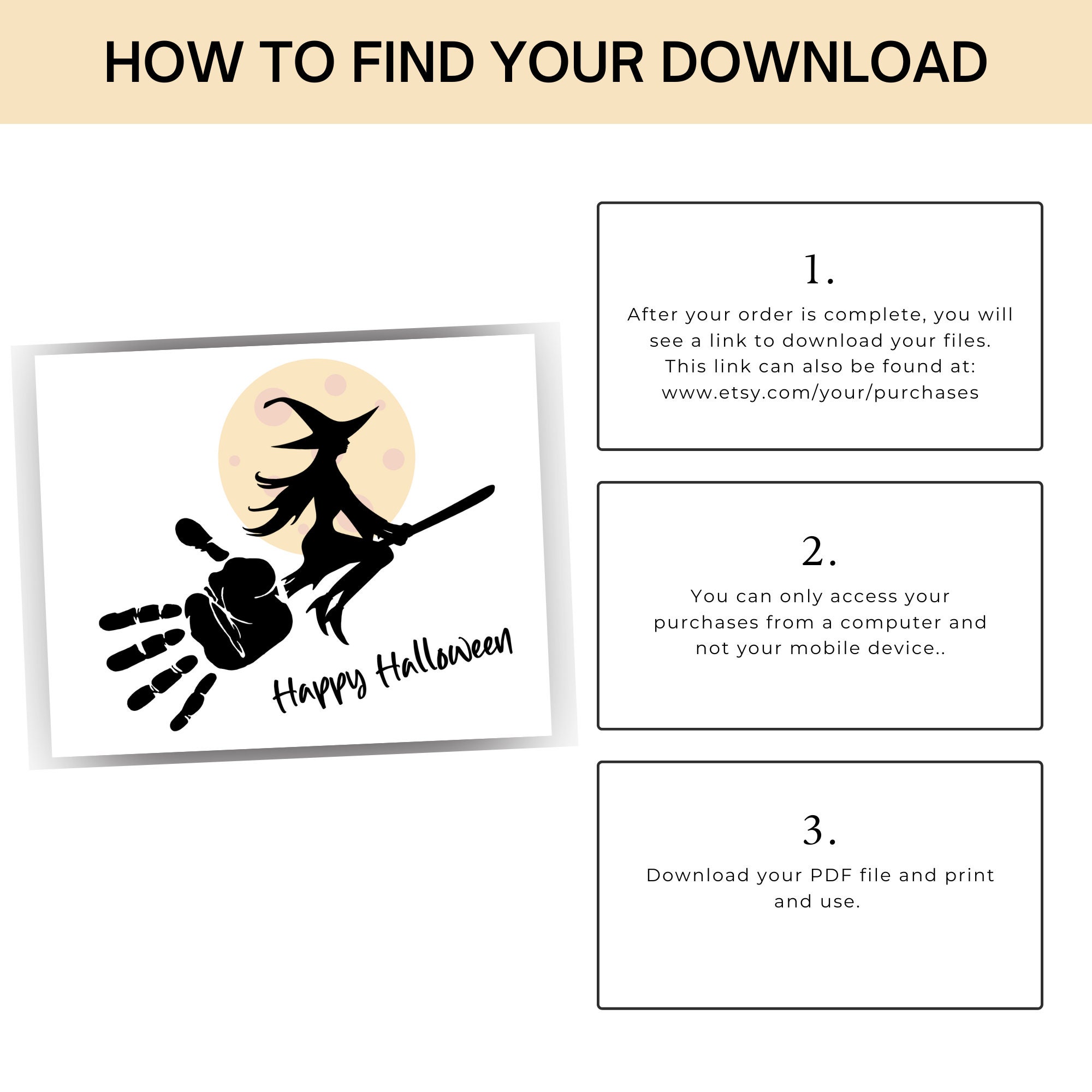 Halloween Handprint Preschool Kindergarten 1st Grade Craft | Fall ...