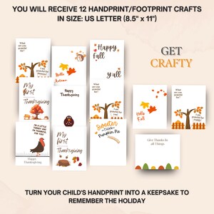 Handprint Preschool Kindergarten 1st Grade Craft | Fall Handprint Craft ...