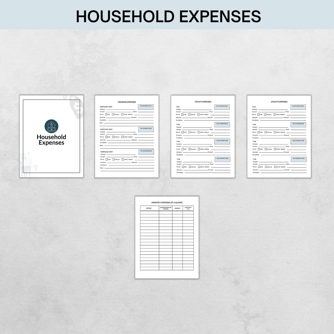 Emergency Binder | Funeral | End of Life Planner | Household Binder ...