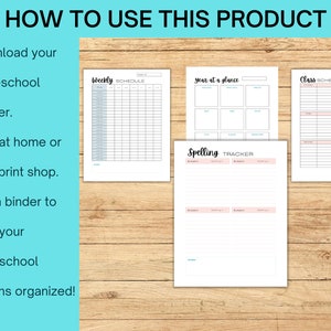 Printable Homeschool Planner | Academic Planner| Undated Planner ...