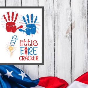 4th of July Firework Handprint Craft Art, Classroom Activity, 4th of ...