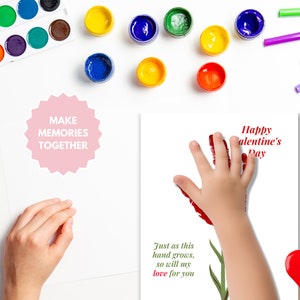 Valentine's Day Handprint Craft | Baby | Preschool Activity | Handprint ...