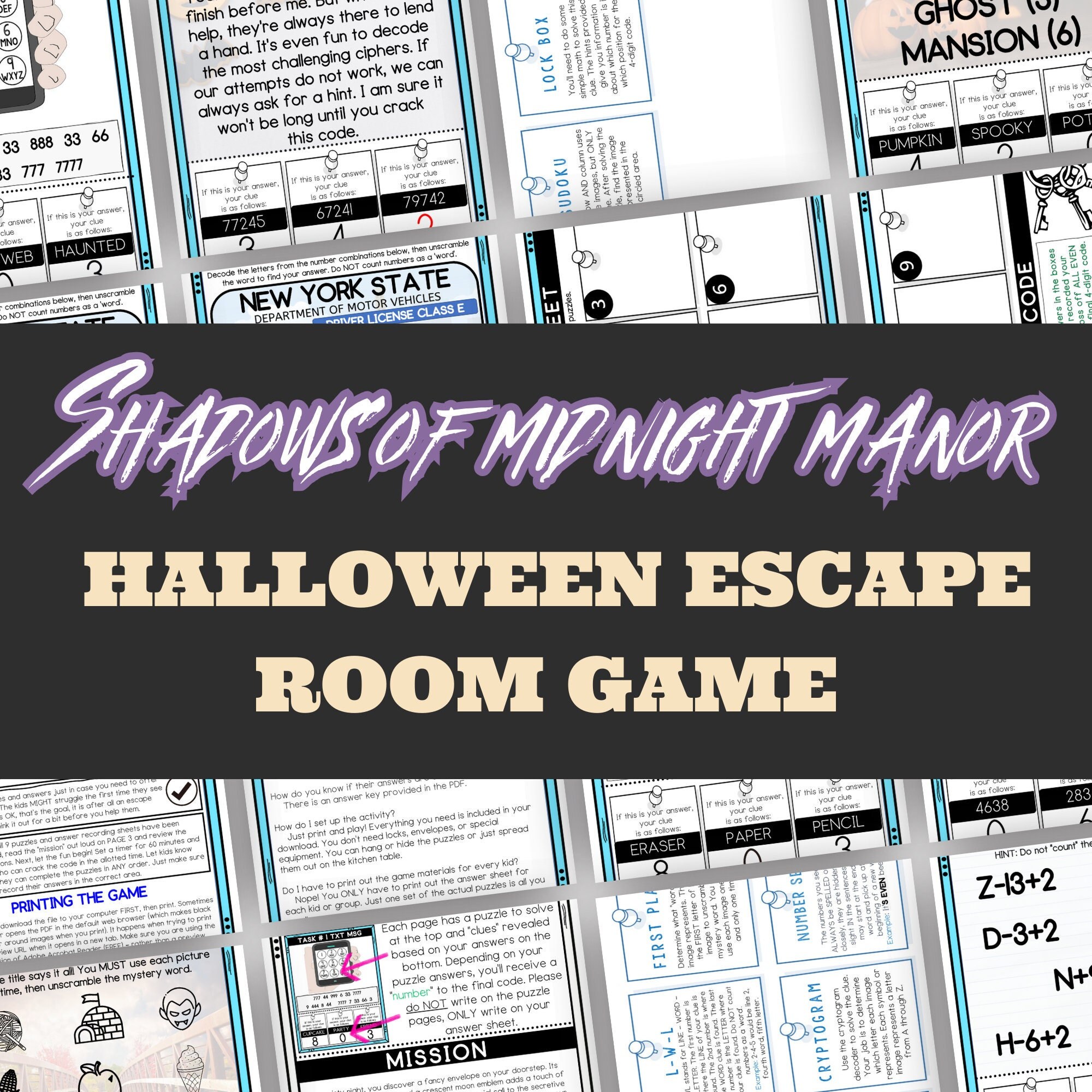 Halloween Escape Room for Kids | Birthday Party Games | Family ...