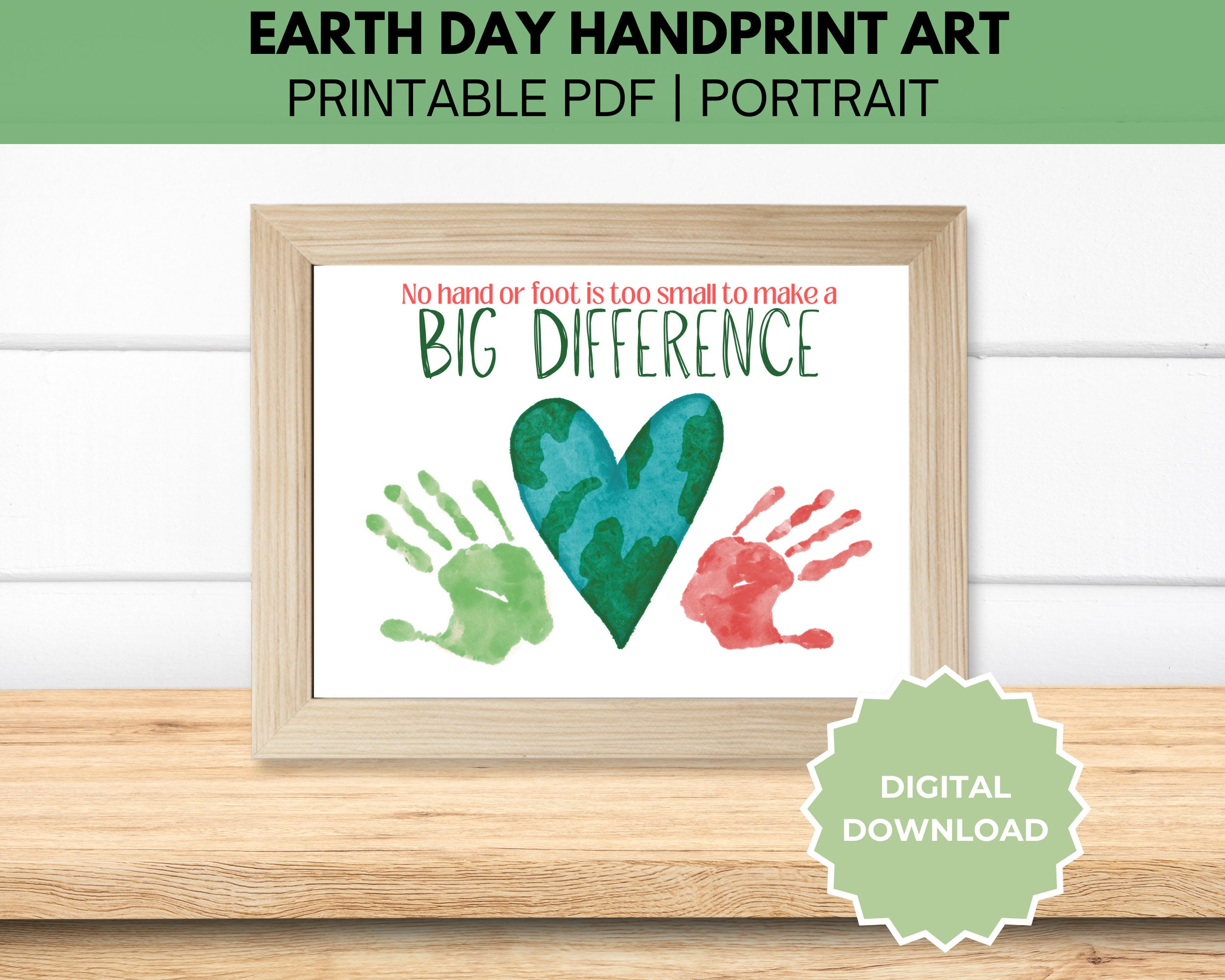 Earth Day Handprint Craft, Baby, Toddler, Preschool Activity, Handprint ...