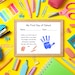 Handprint Preschool Kindergarten First Day of School Craft | Handprint ...