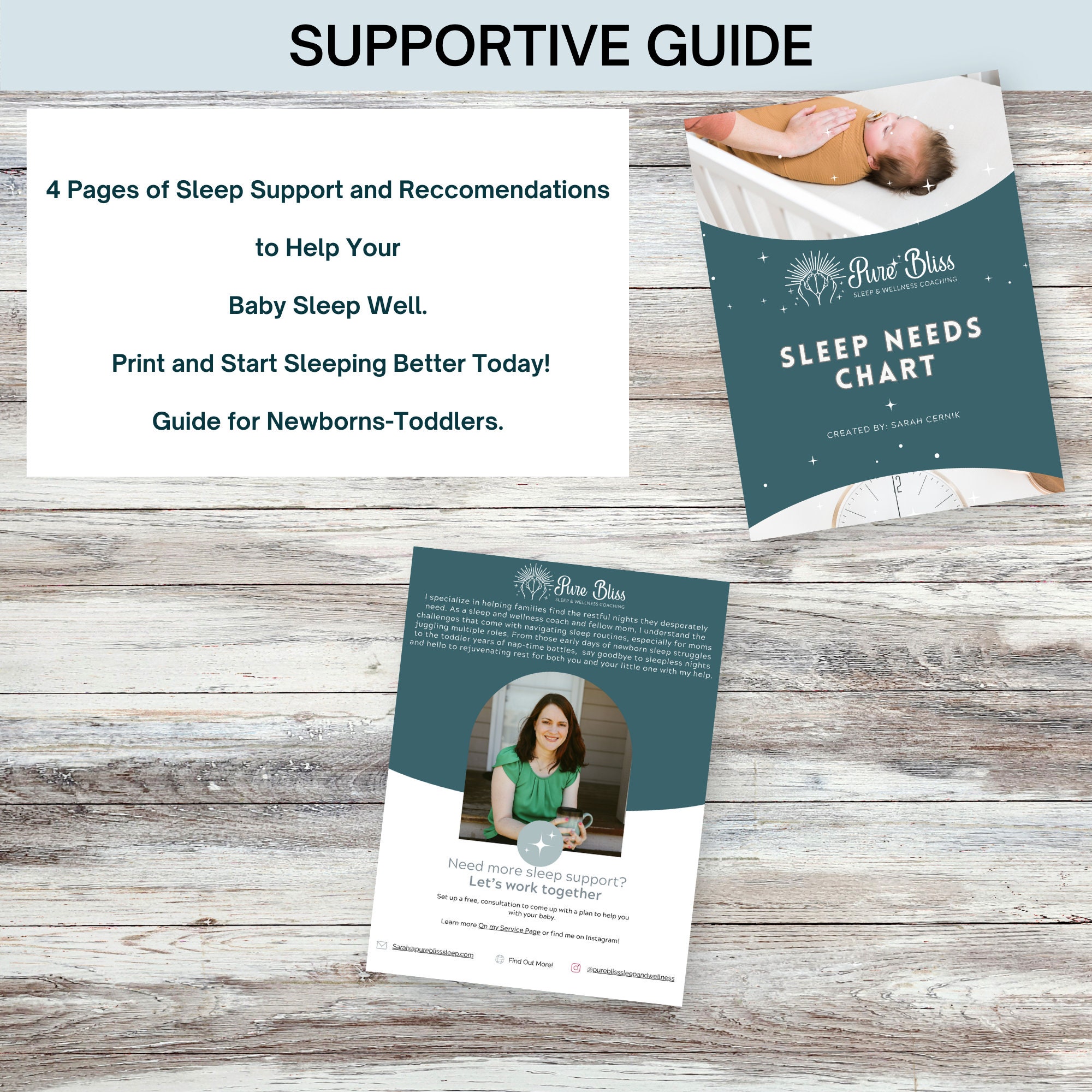 Child Sleep Needs Chart Instant Download Baby Sleep Chart Newborn Sleep ...