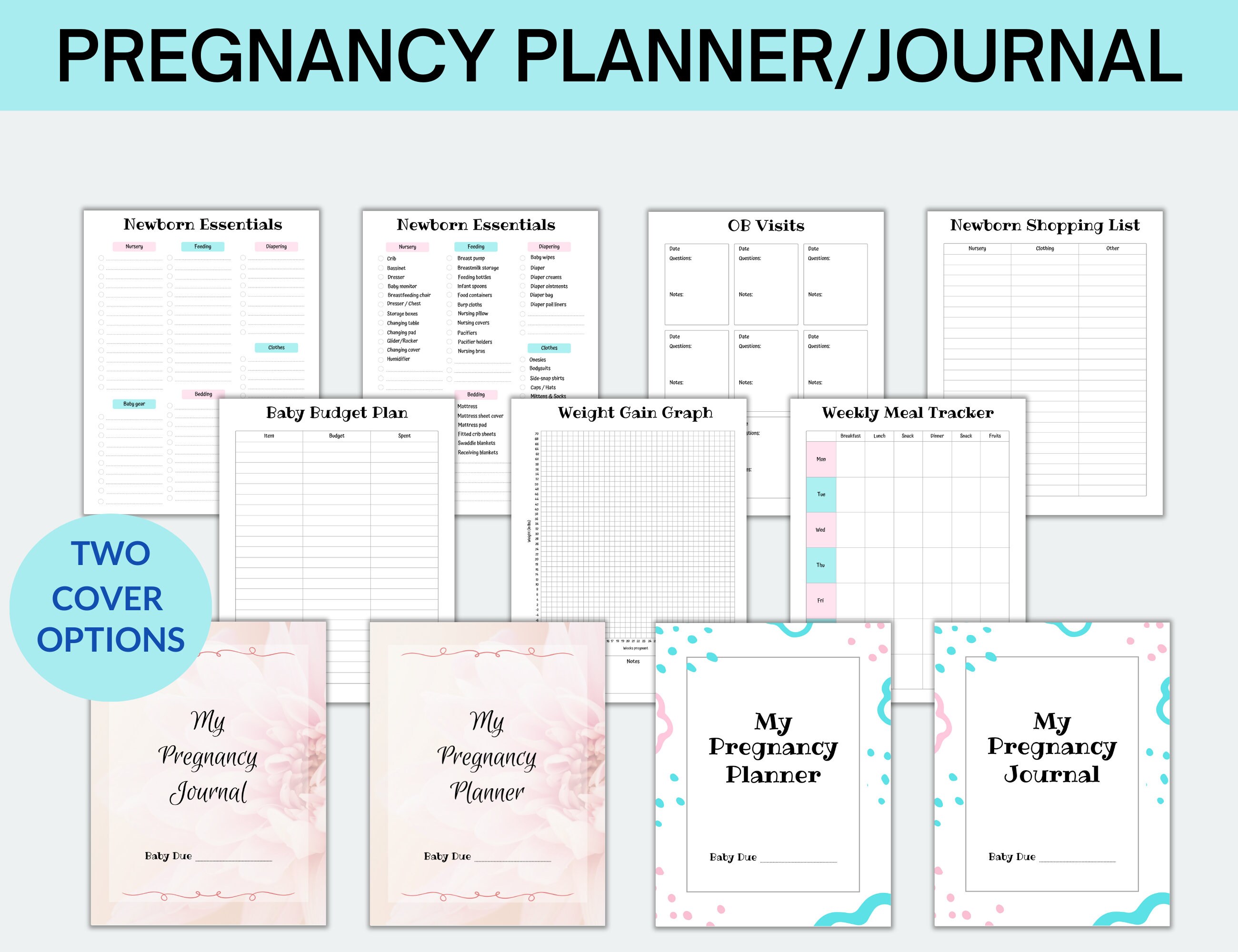 Pregnancy Planner Printable | Pregnancy Journal | Pregnancy Organizer ...