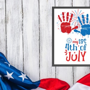 4th of July Firework Handprint Craft Art, Classroom Activity, 4th of ...