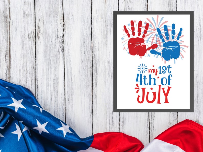 4th of July Firework Handprint Craft Art, Classroom Activity, 4th of ...