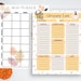 Fall Meal Plan Template, Autumn Grocery List Printable, Cold Weather ...