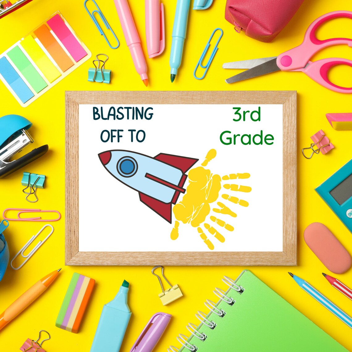 Handprint Preschool Kindergarten 1st Grade Craft Fall Handprint Craft ...