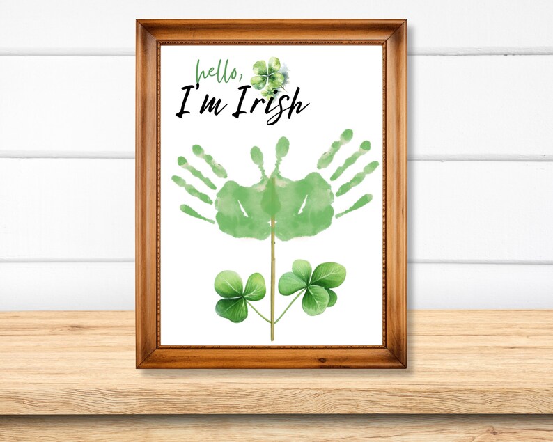St. Patrick's Day Handprint Craft, Baby, Toddler, Preschool Activity ...