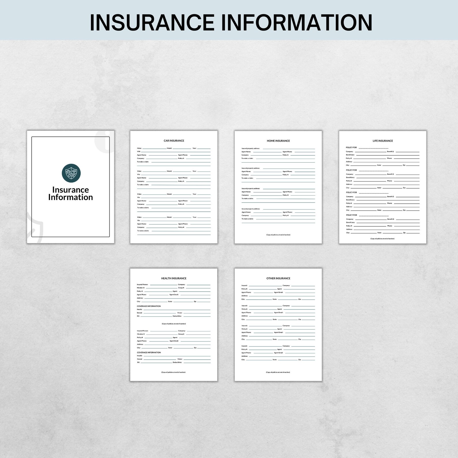 Emergency Binder | Funeral | End of Life Planner | Household Binder ...