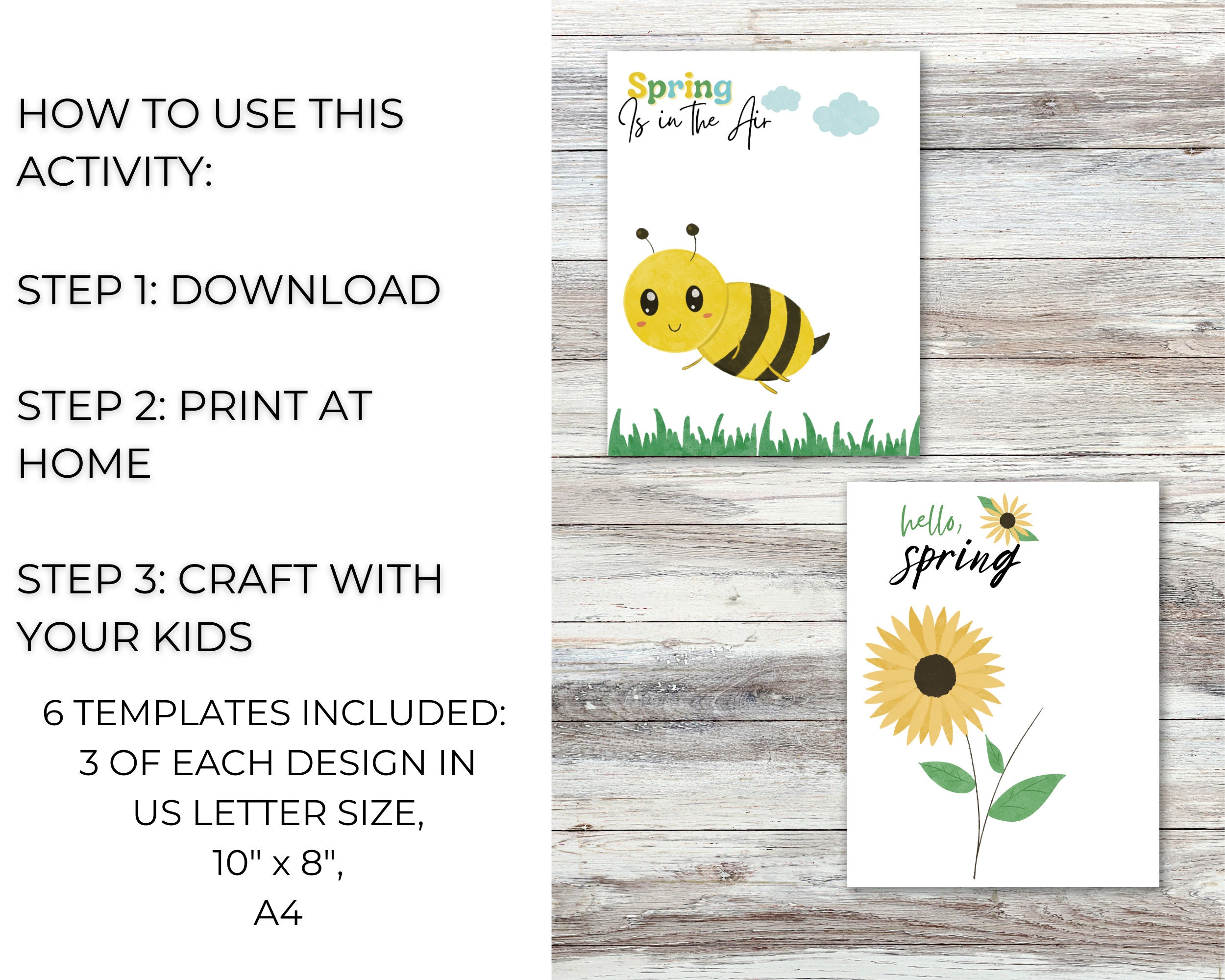 Spring is in the Air Handprint Craft, Baby, Toddler, Preschool Activity ...