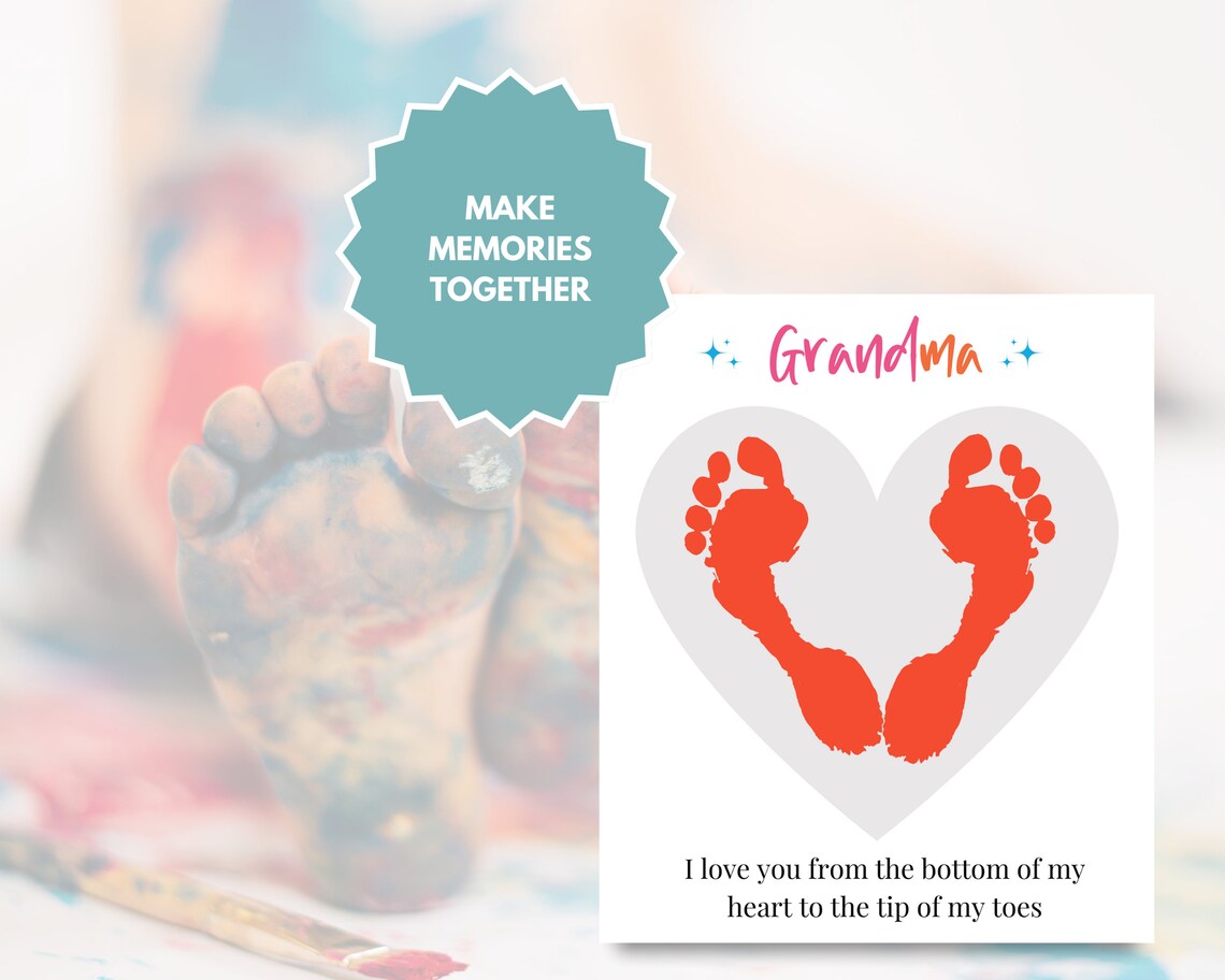 Valentine's Day Handprint Craft, Footprint for Baby, Preschool Activity ...