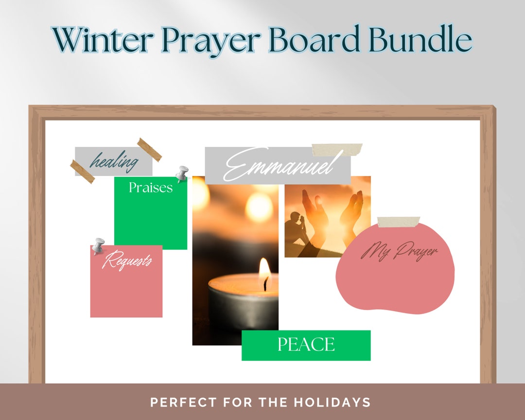 Printable Prayer Board Bundle, Prayer Requests, Prayer Cards, Christian ...