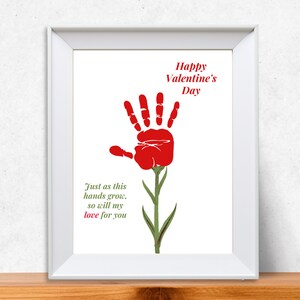 Valentine's Day Handprint Craft | Baby | Preschool Activity | Handprint ...