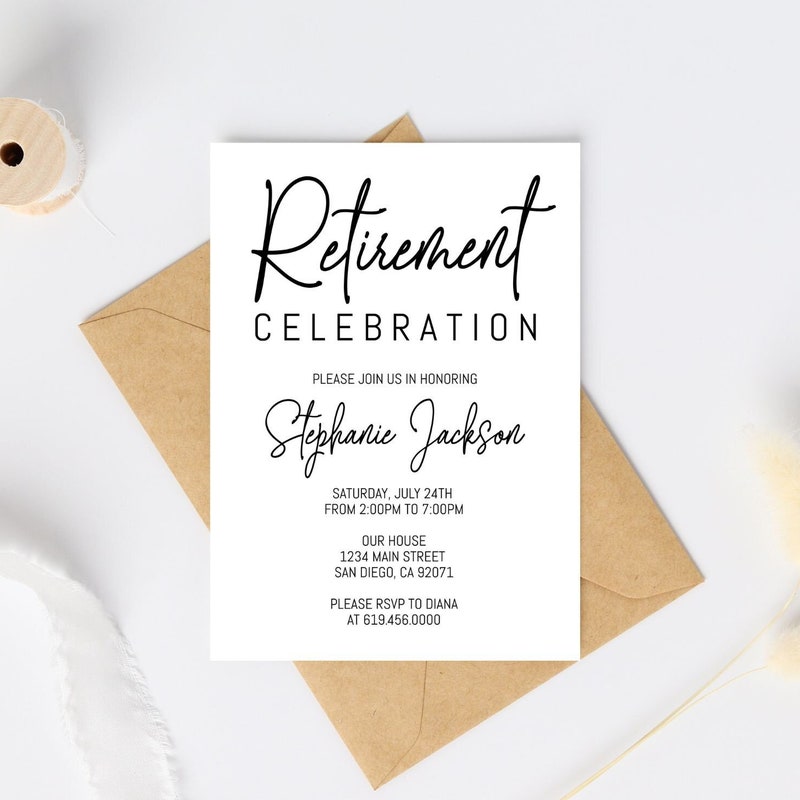 Retirement Party Program - Etsy