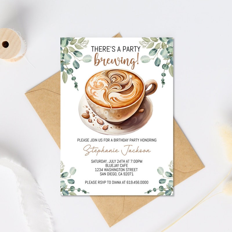 Coffee Invitation - Etsy