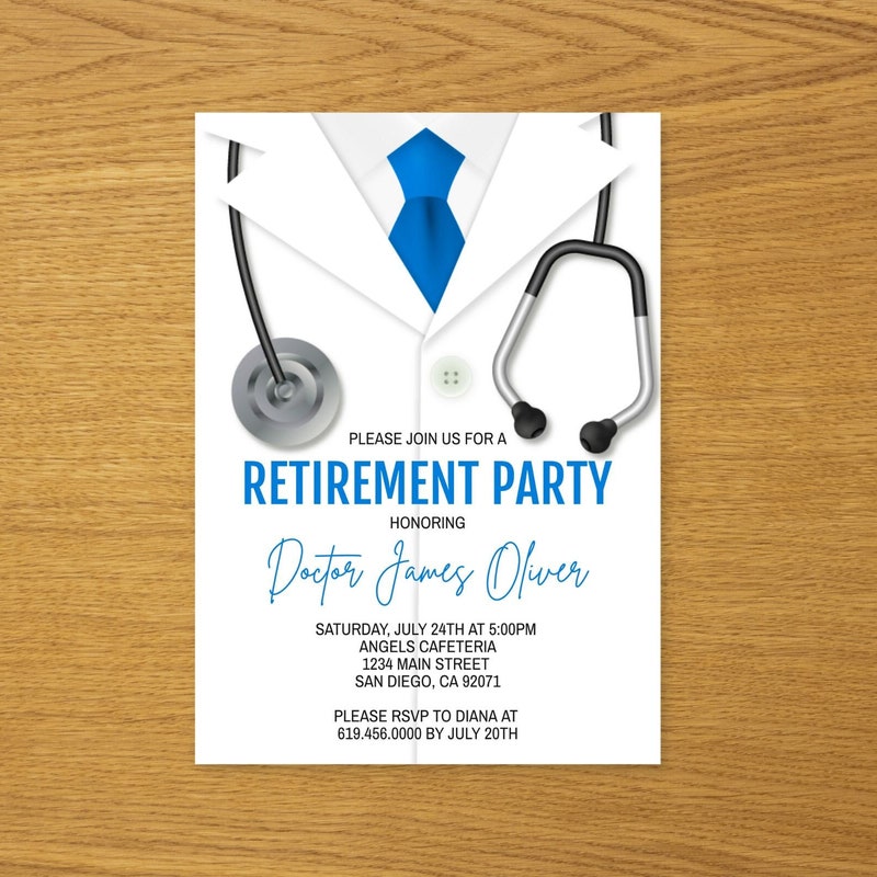 Retirement Flyer Doctor - Etsy