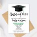 Green Graduation Party Invitation Template, High School Graduation ...