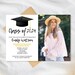 She Did It Graduation Invitation Template for Women Her, Neon Pink ...