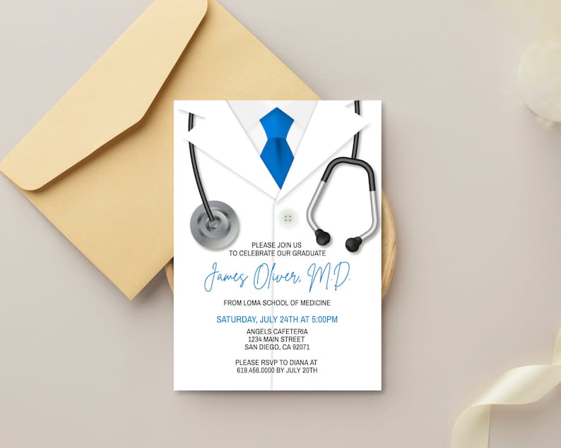 Doctor Graduation Invitations Template, Doctor Graduation Party ...