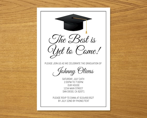 Graduation Cap Invitation Cap Graduation Invitations & Invitation