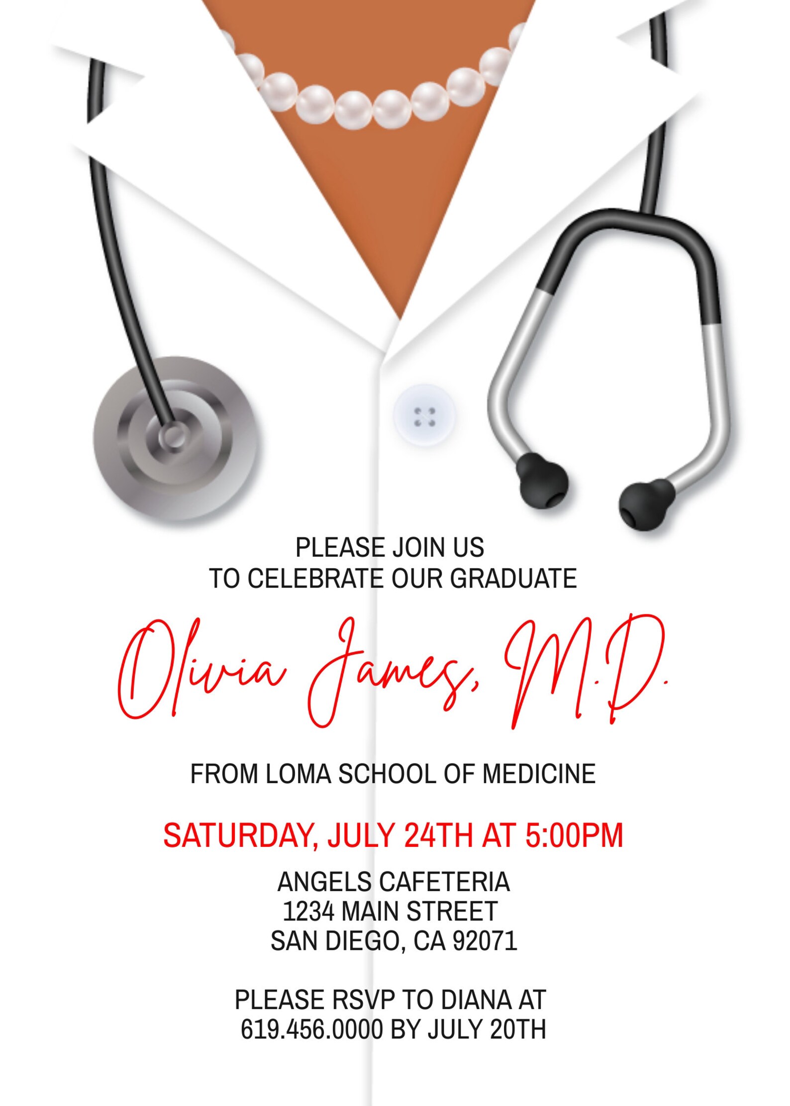 Doctor Graduation Invitations Template, Doctor Graduation Party ...