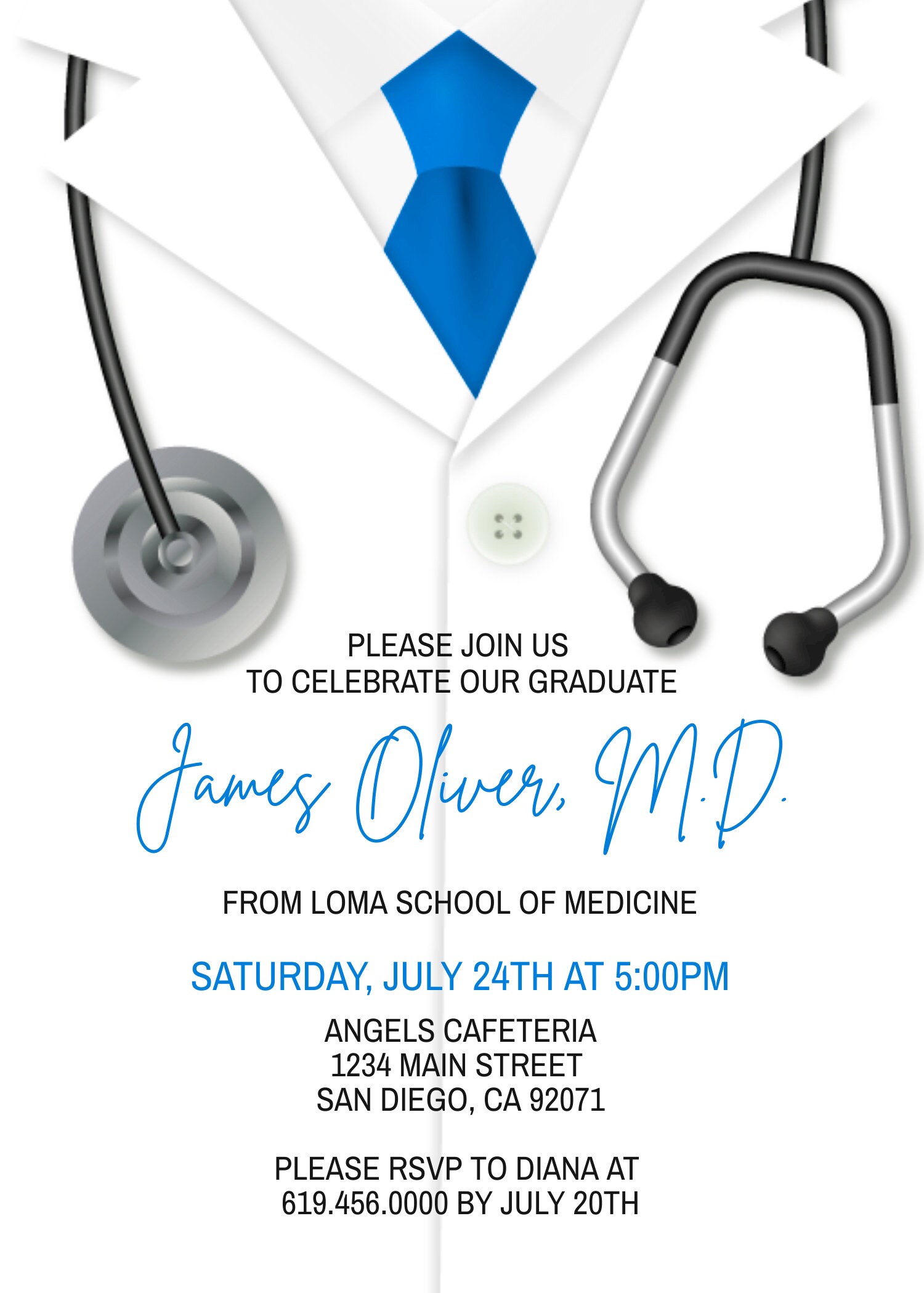 Doctor Graduation Invitations Template, Doctor Graduation Party ...