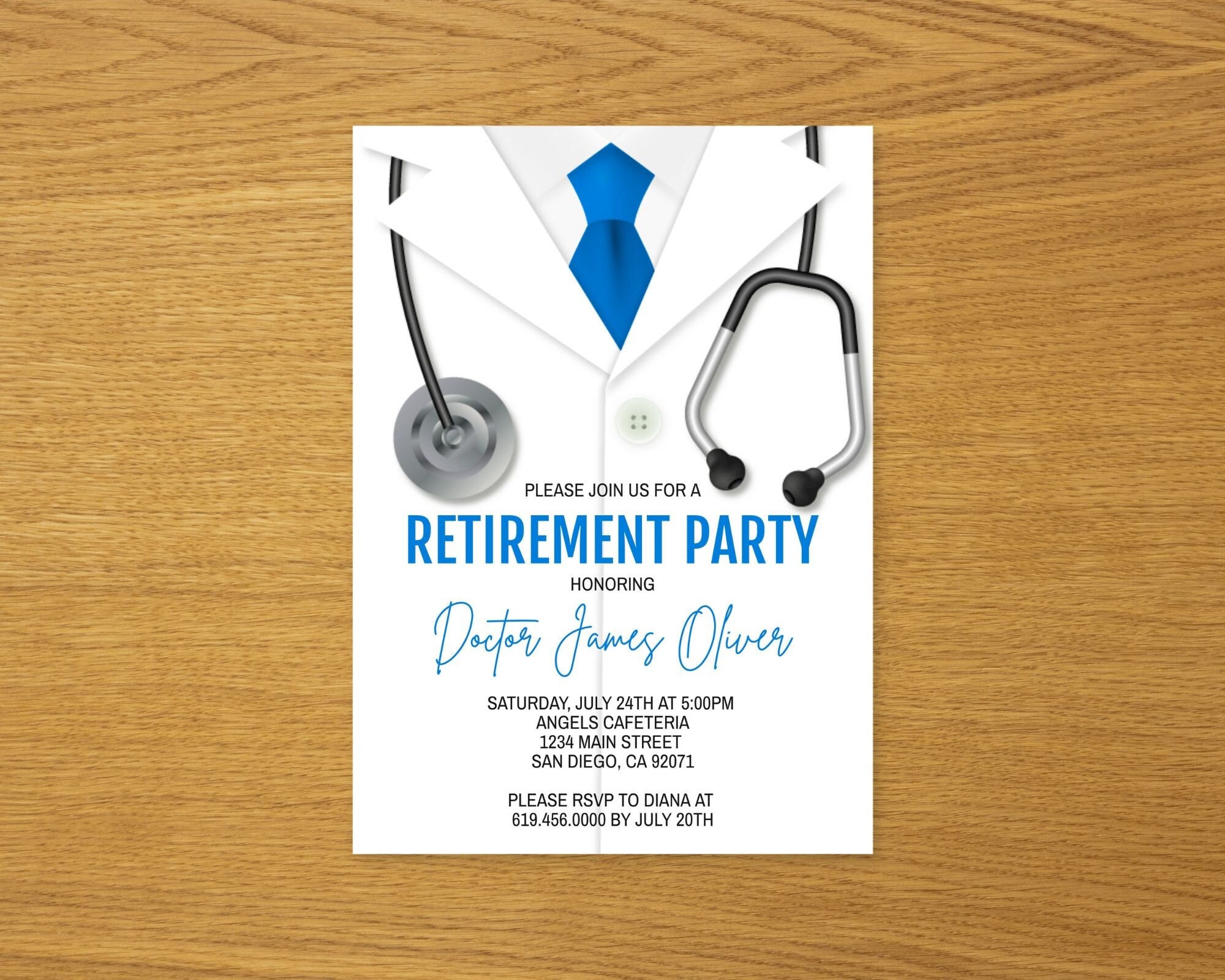 Doctor Retirement Invitations Template, Doctor Retirement Party ...