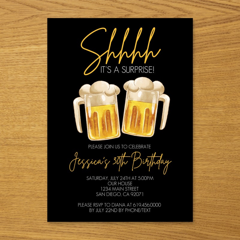Beer Invitation - Etsy