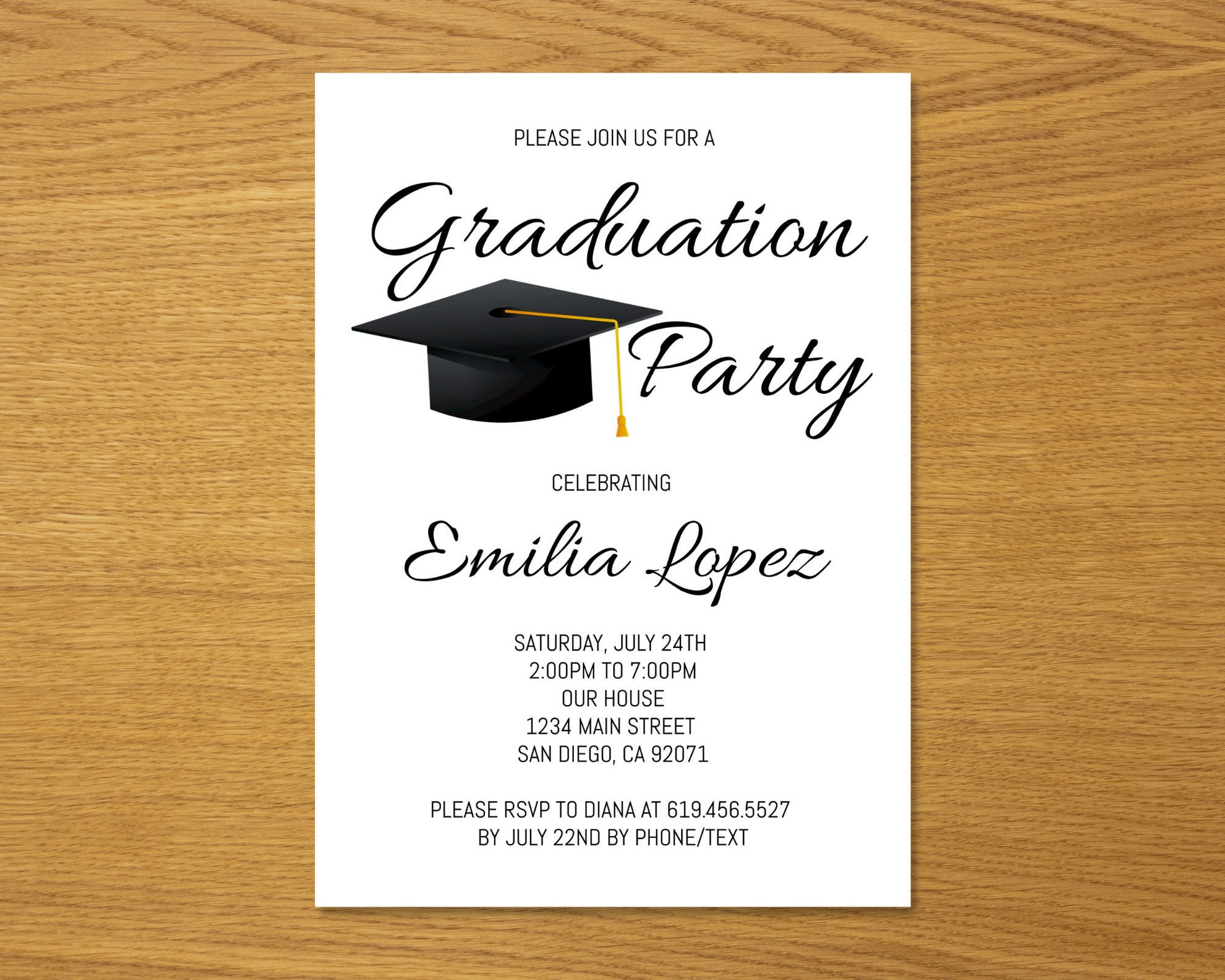 Graduation Invitations Borders