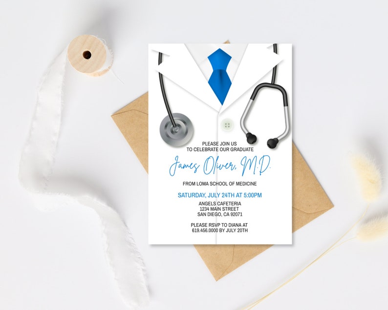 Doctor Graduation Invitations Template, Doctor Graduation Party ...