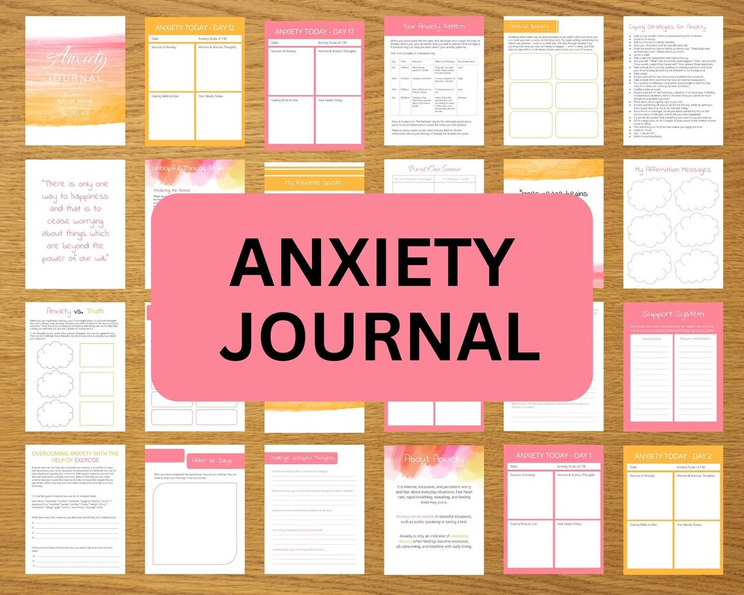 Anxiety Workbook for Teenagers/anxiety Journal for Kids/wellness ...