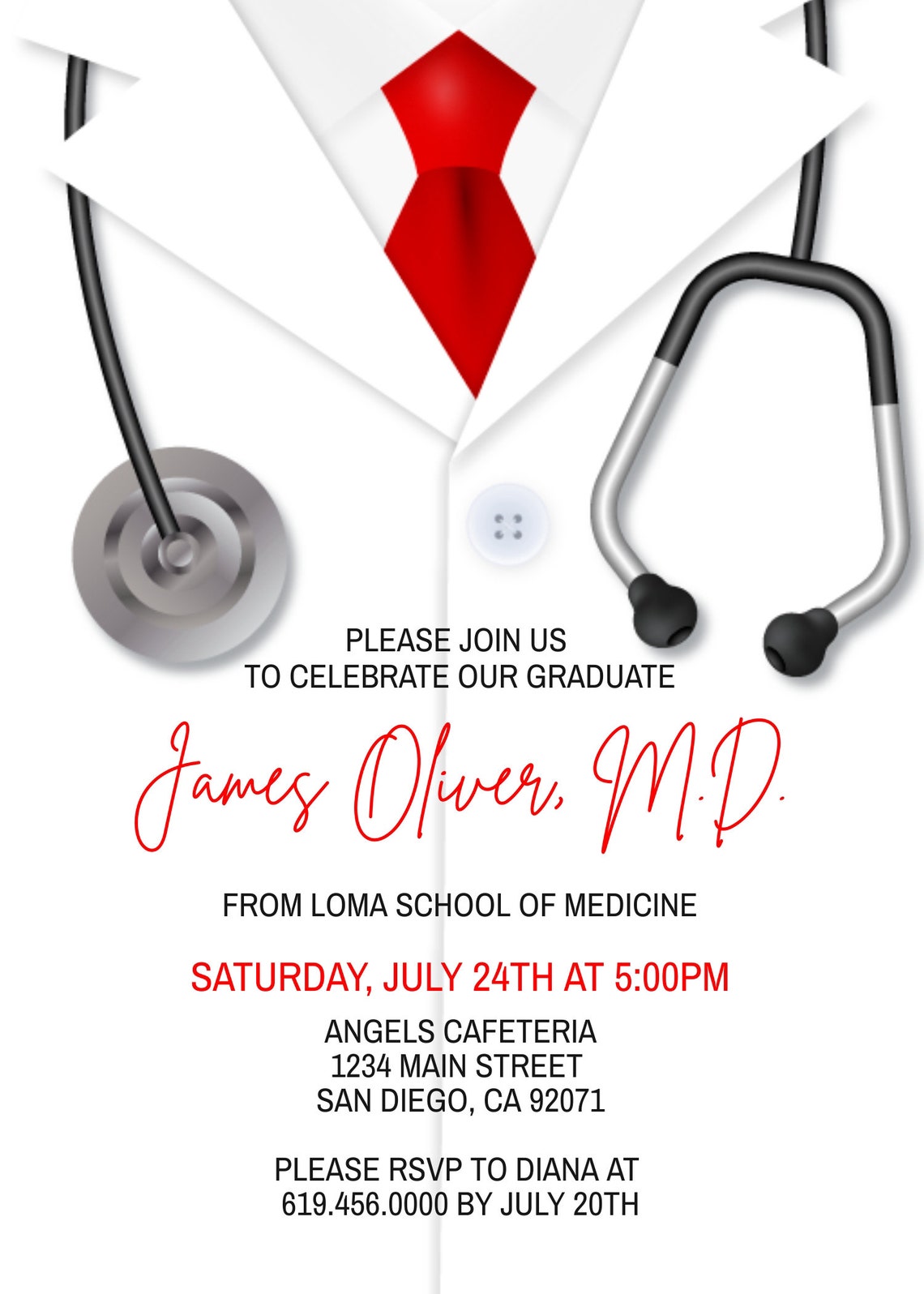 Doctor Graduation Invitations Template, Doctor Graduation Party ...